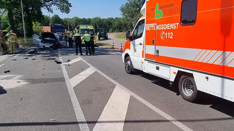 Vier gewonden bij frontale botsing in Winterswijk