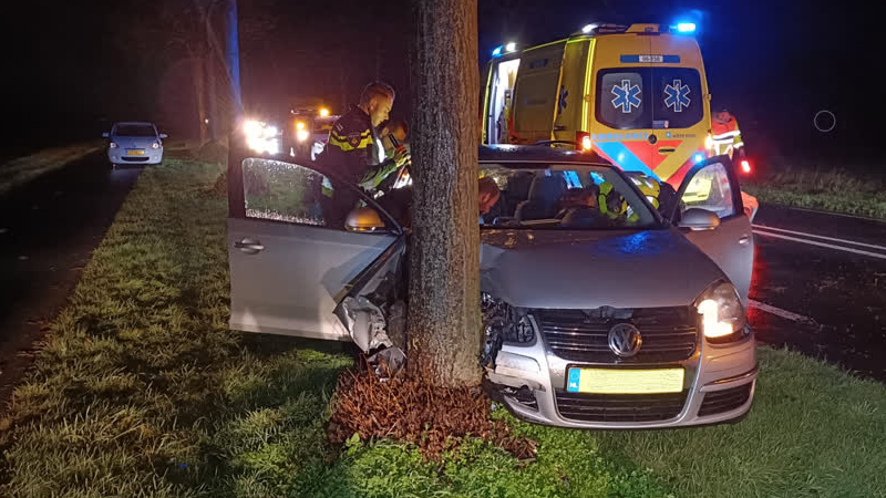 Automobilist botst tegen boom bij Zelhem