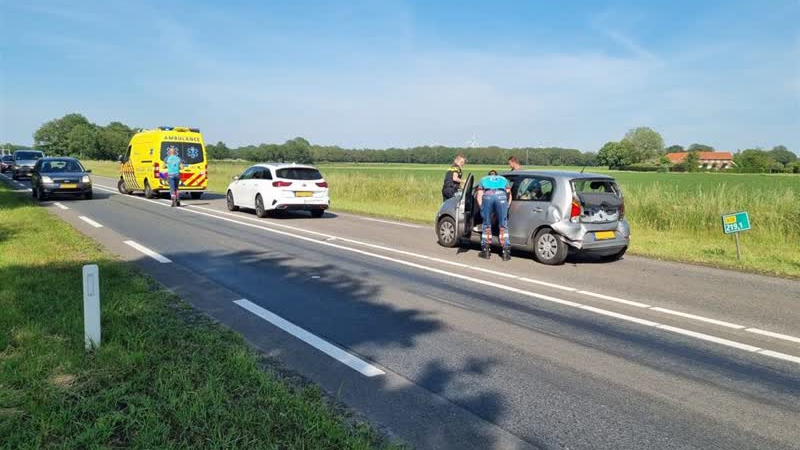 Kop-staartbotsing zorgt voor file op N18
